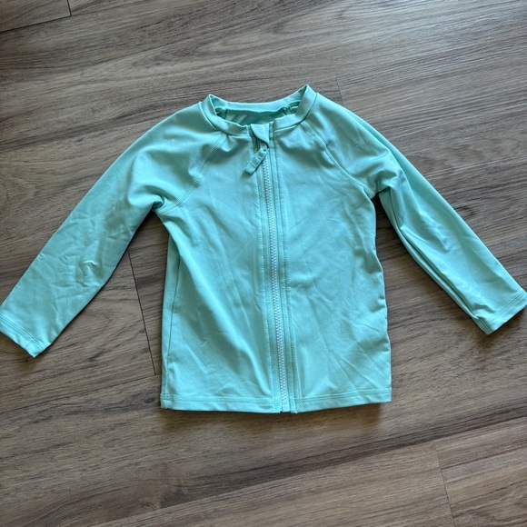 Cat & Jack | Swim | Cat Jack Rash Guard Zip Up Kids Aqua Swim Size 3t ...